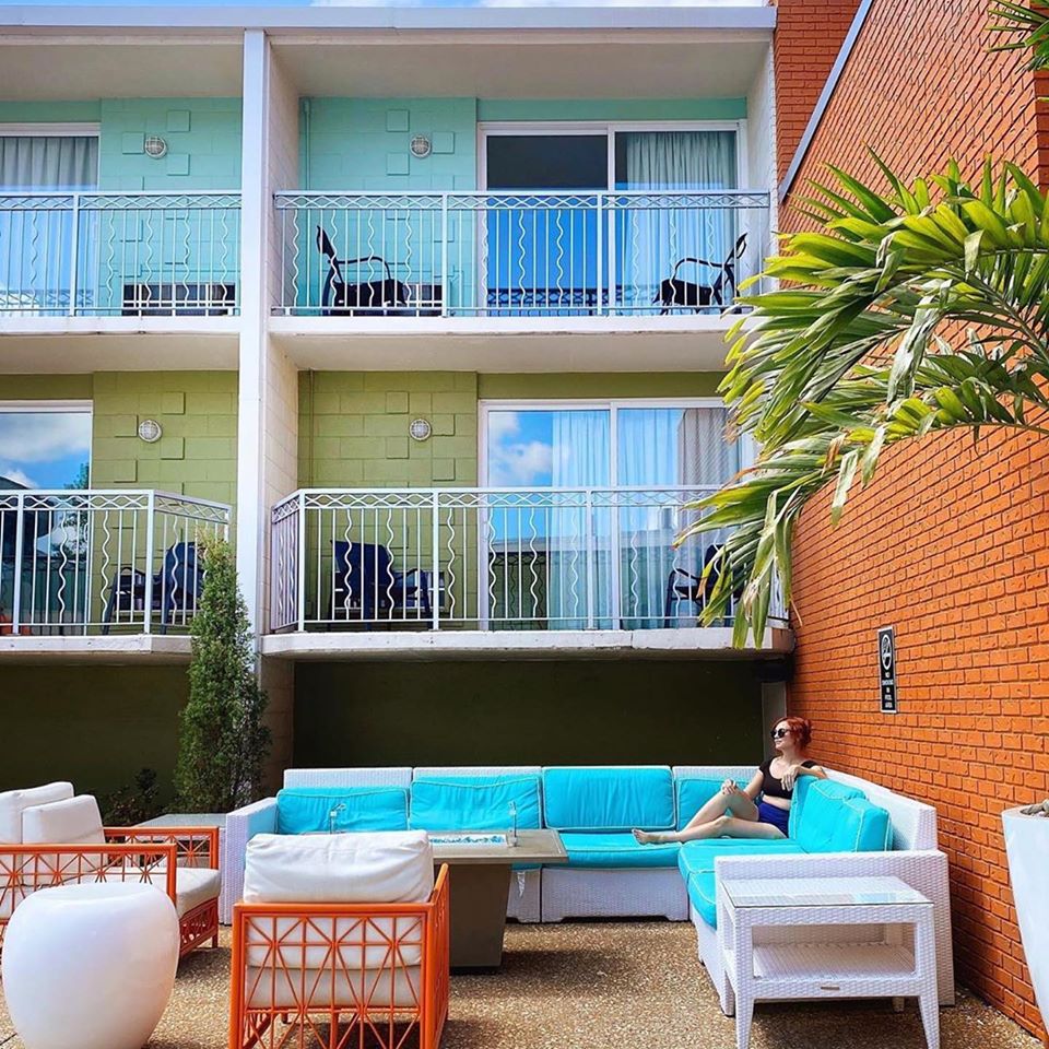 Katie at Pool | Oasis Hotel & Convention Center